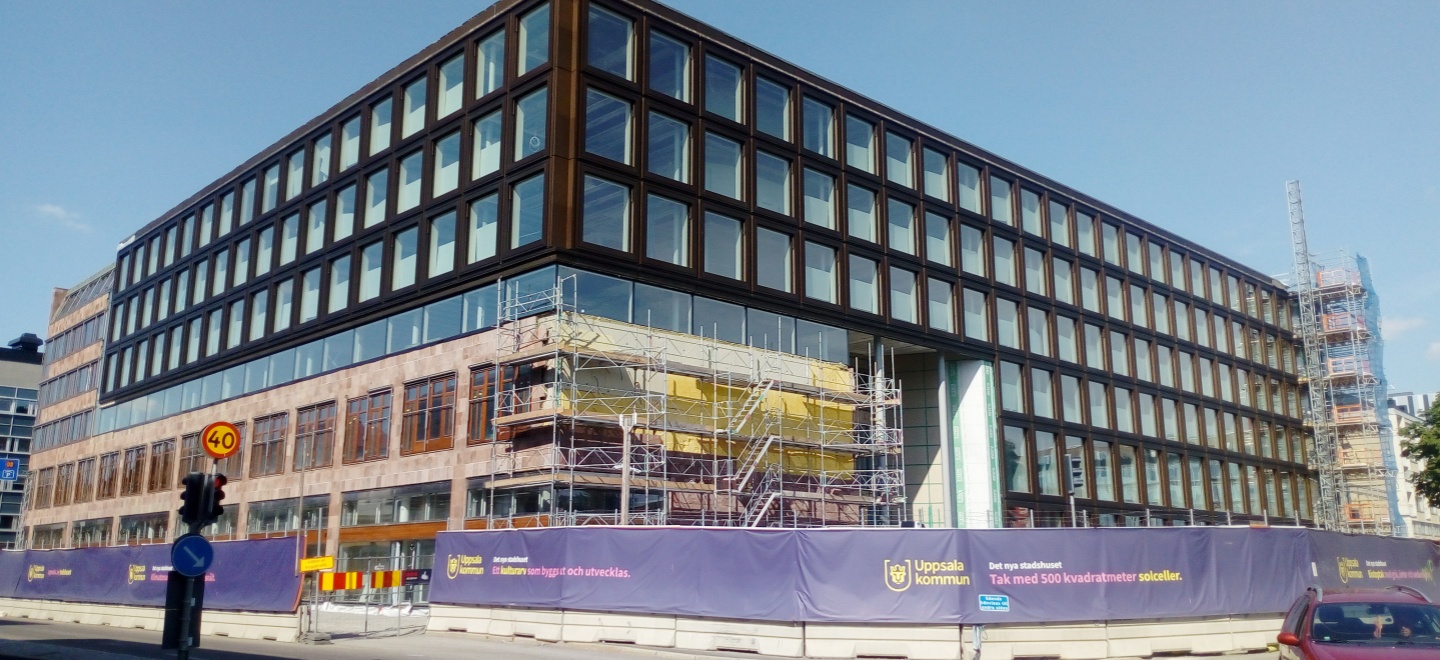 Uppsala nya Stadshus klotterskyddat av Klotterkonsulten AKS i Uppsala ...